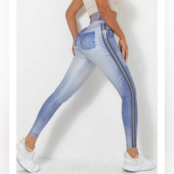 Ameliawear | Pants & Jumpsuits | Amelia Active Wear Fake Jeans Onda ...